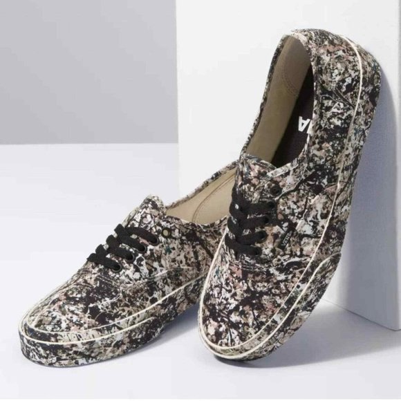 Vans | Shoes | Vans Moma Authentic Jackson Pollock Shoes Black Mens 6 ...